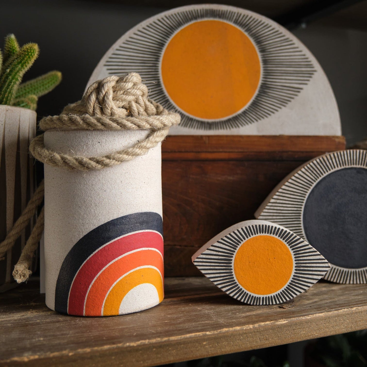 MQuan Small Tall Vessel in Black Stripes – Cedar & Hyde Mercantile