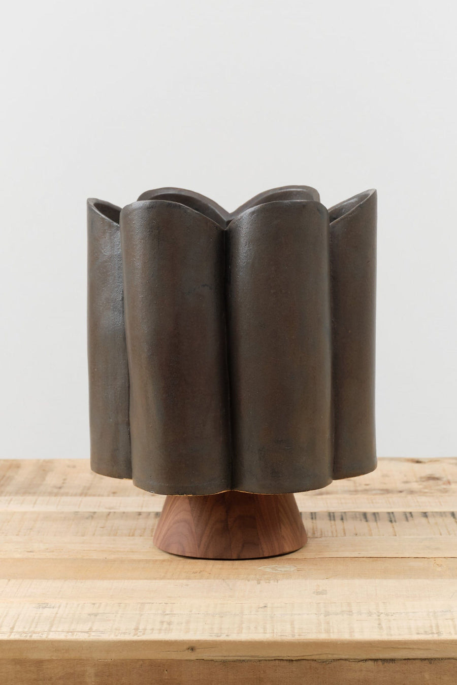 BZippy Tall Scallop Vase in Iron Gate – Cedar & Hyde Mercantile