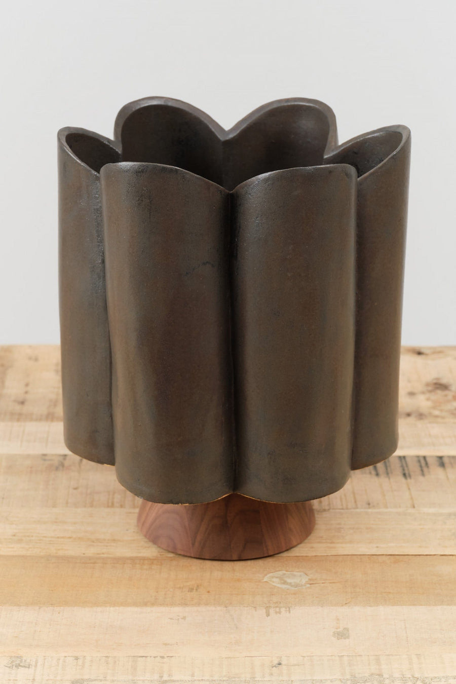 BZippy Tall Scallop Vase in Iron Gate – Cedar & Hyde Mercantile