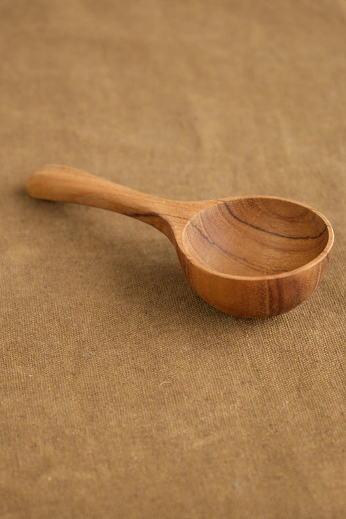 Be Home 5 inch Teak Round Scoop