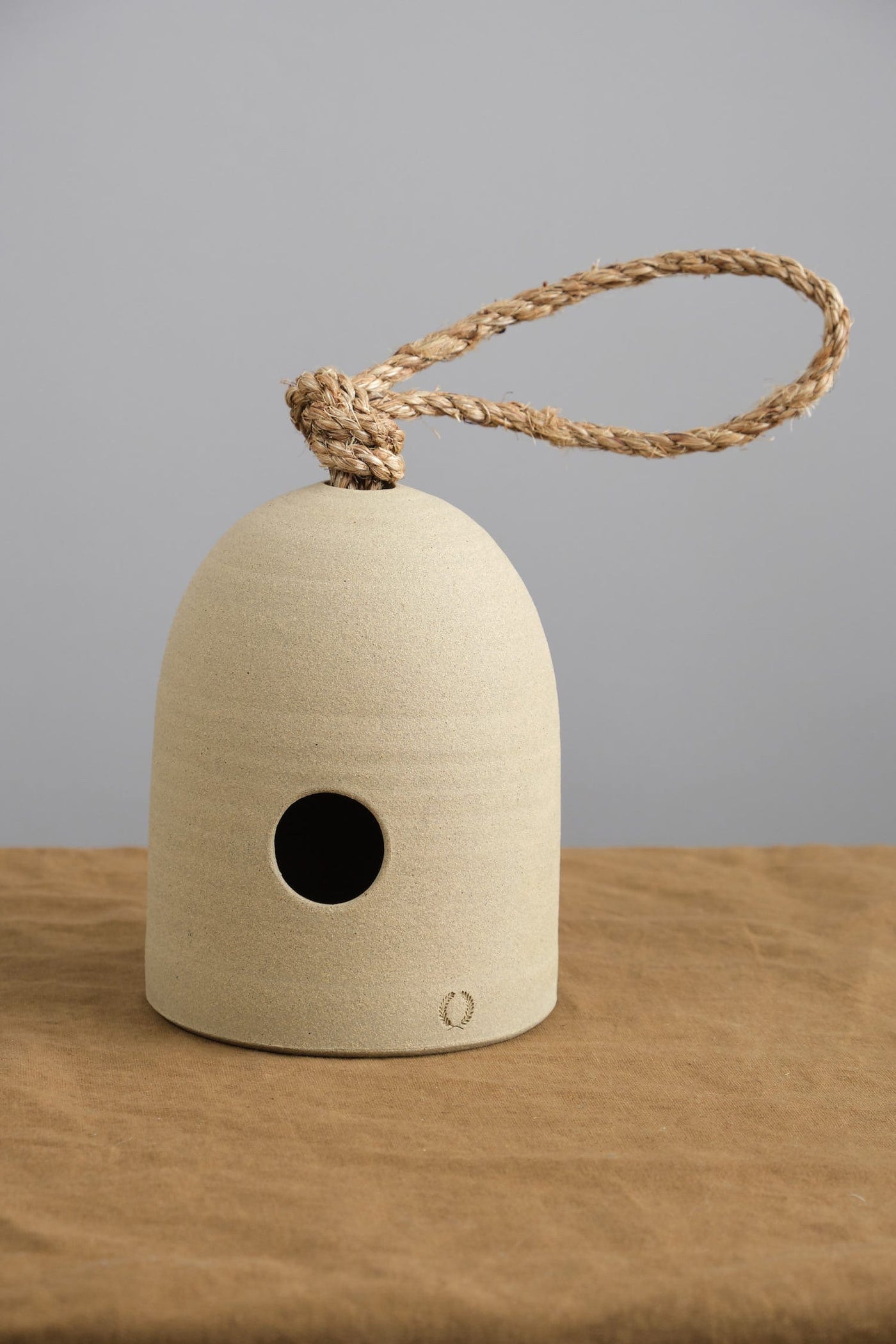 Farmhouse Pottery Fieldstone Hanging Bird Shelter